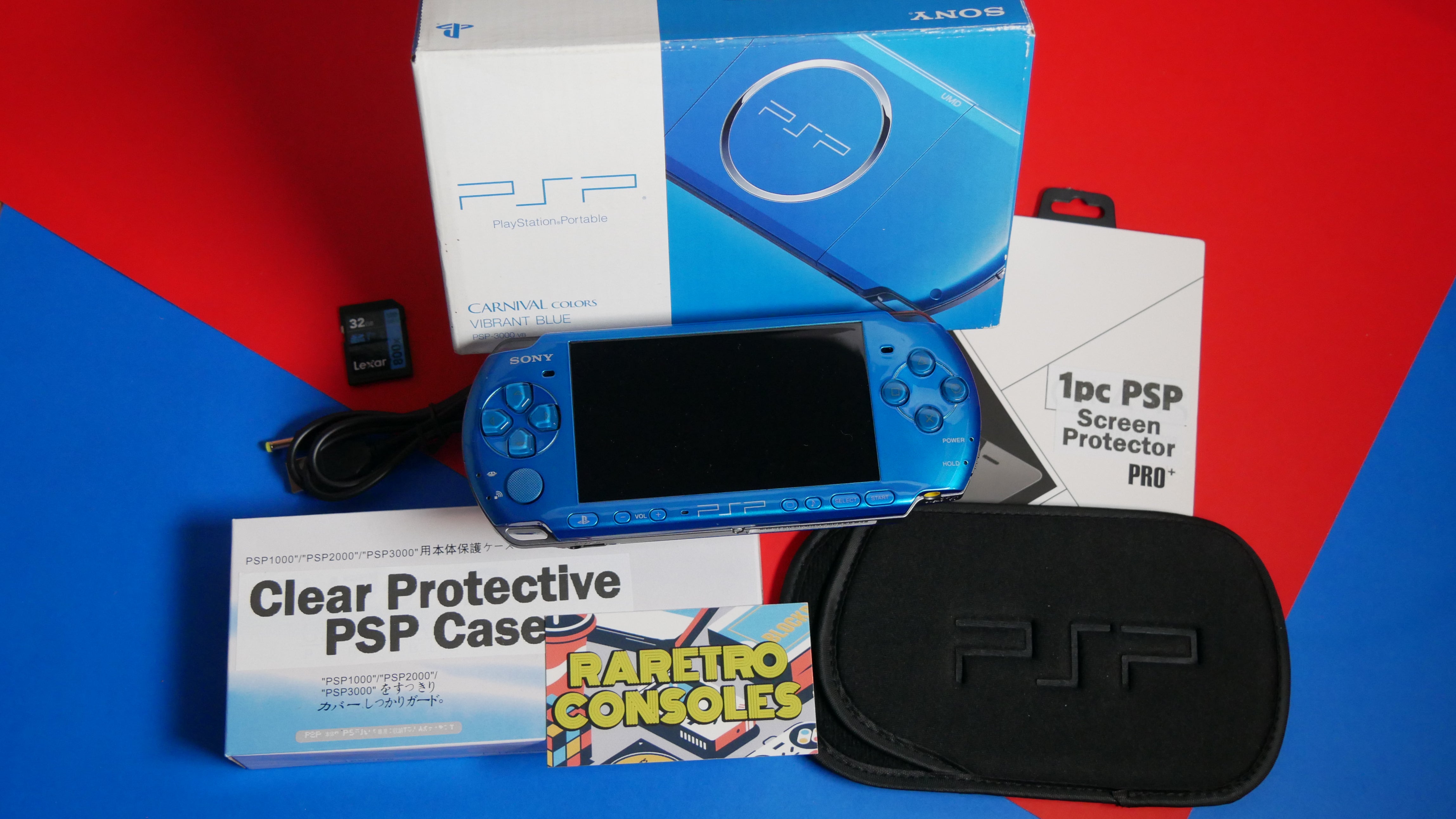 Carnival Blue Console Sony PlayStation Portable PSP 3000 with Box ...
