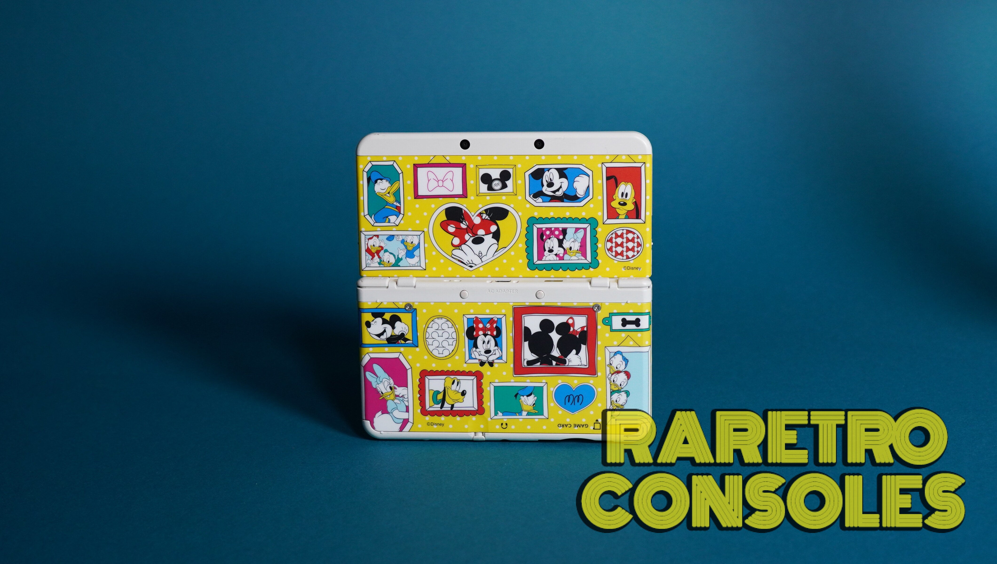 New Nintendo 3DS with No. 074 Mickey Mouse Cast Plates | Raretro Consoles