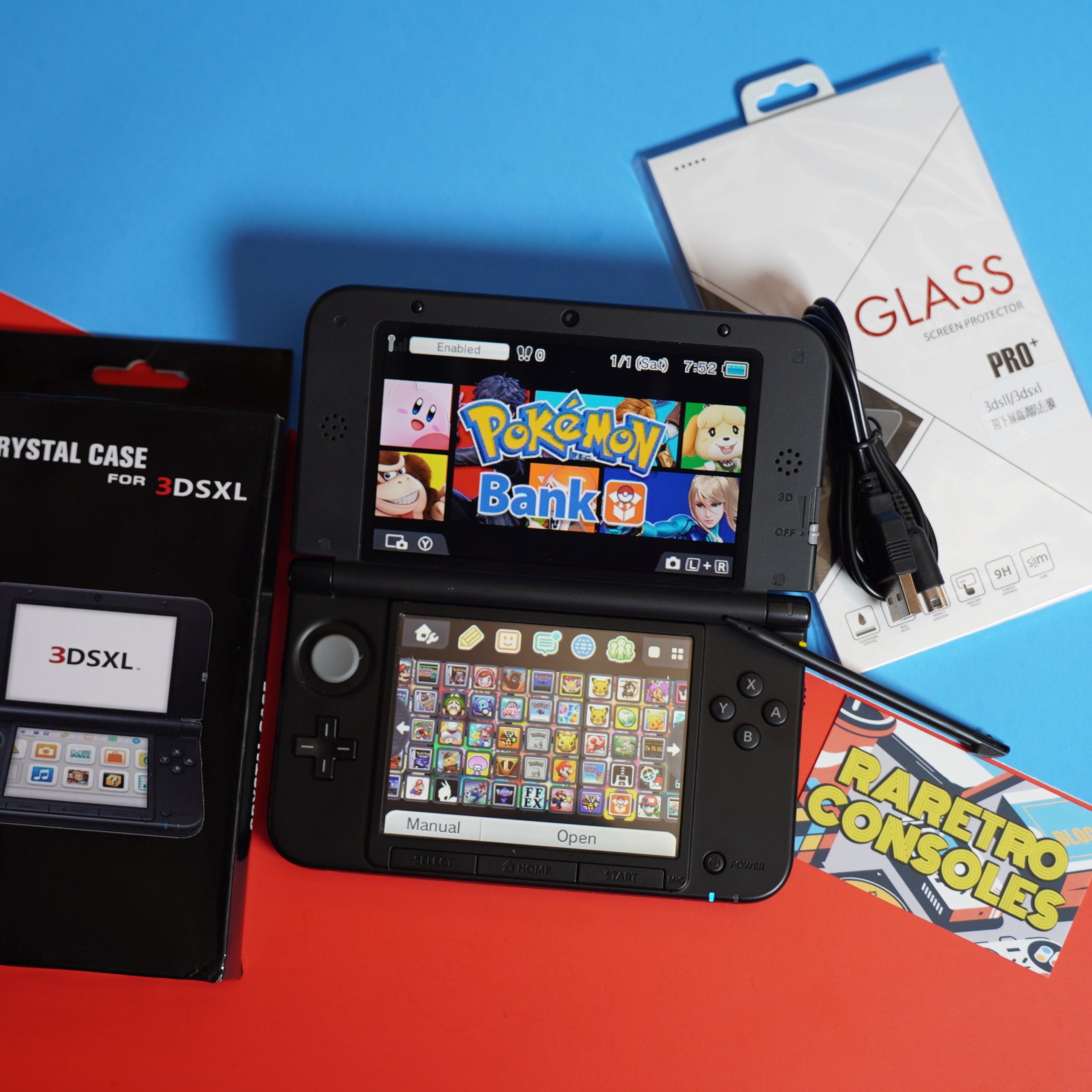 Nintendo 3DS XL Super Smash Bros Blue Special Edition Raretro Consoles